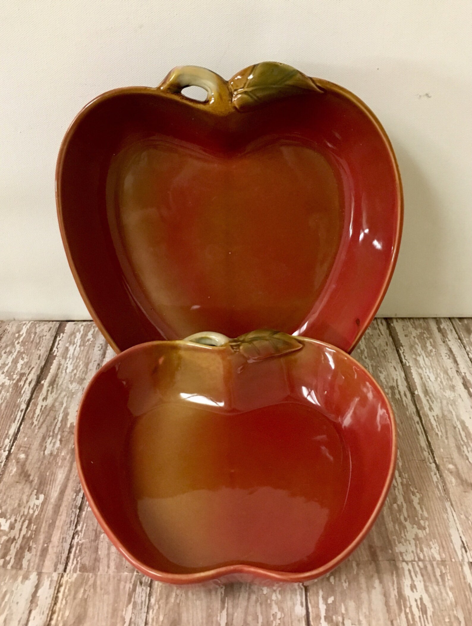 Vintage Apple Serving Tray Vintage Apple Nesting Trays Pair - Etsy