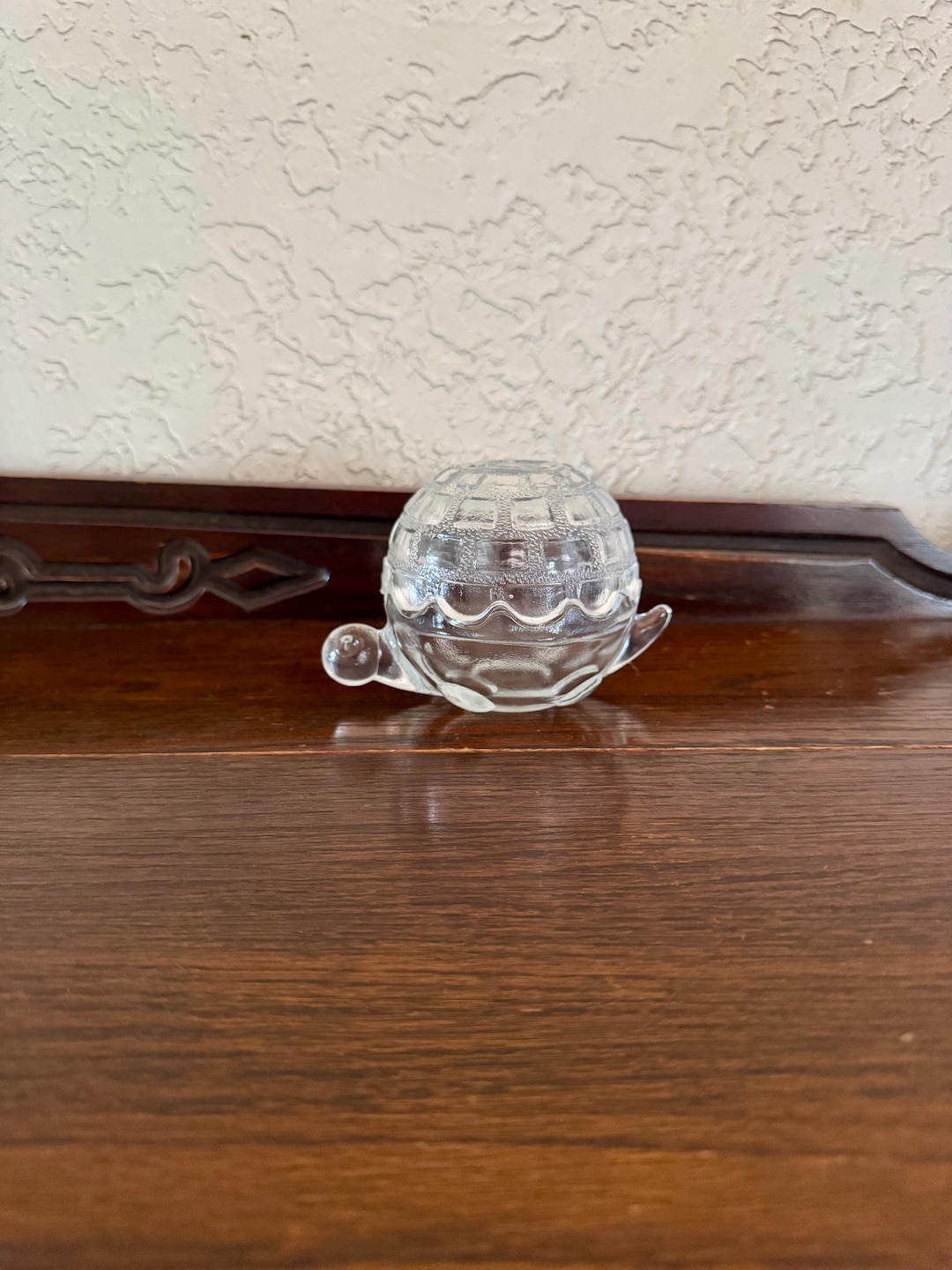 Vintage Clear Turtle Trinket Dish, Vintage Clear Glass Turtle Trinket ...