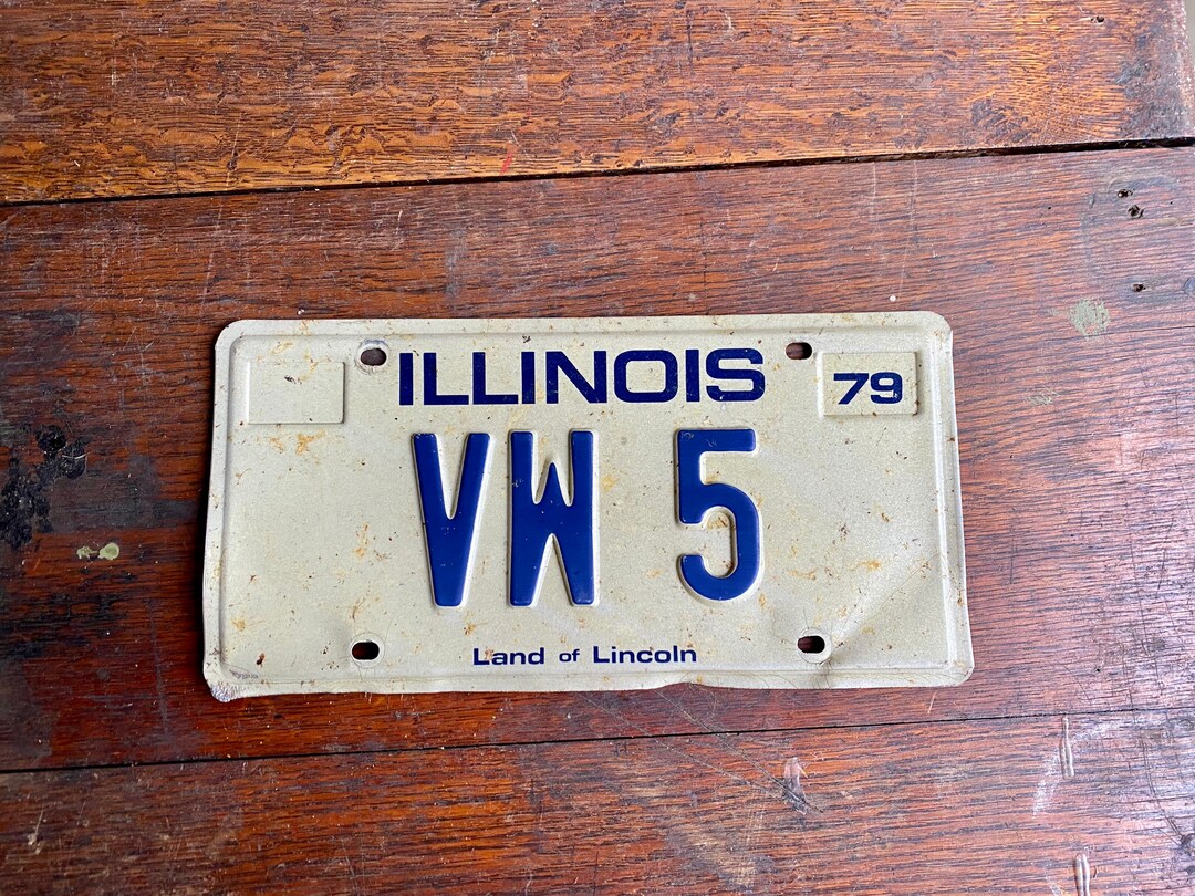 Vintage License Plate, 1979 Illinois License Plate, Vintage Car Tag ...