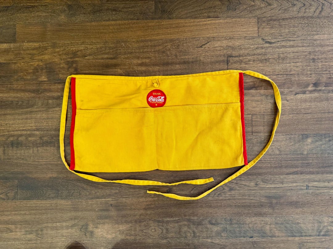 Vintage Coca Cola Hardware Apron, Vintage Coca Cola Hardware Half Apron ...