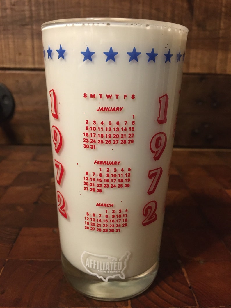 Vintage 1972 Drinking Glass Vintage 1972 Tumbler Affiliated | Etsy