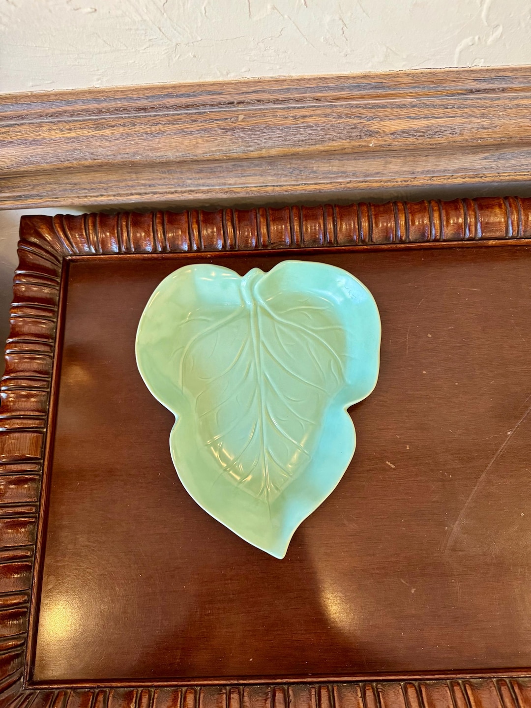 Vintage Catalina Pottery Leaf Tray, Vintage Leaf Shaped Tray, Vintage ...