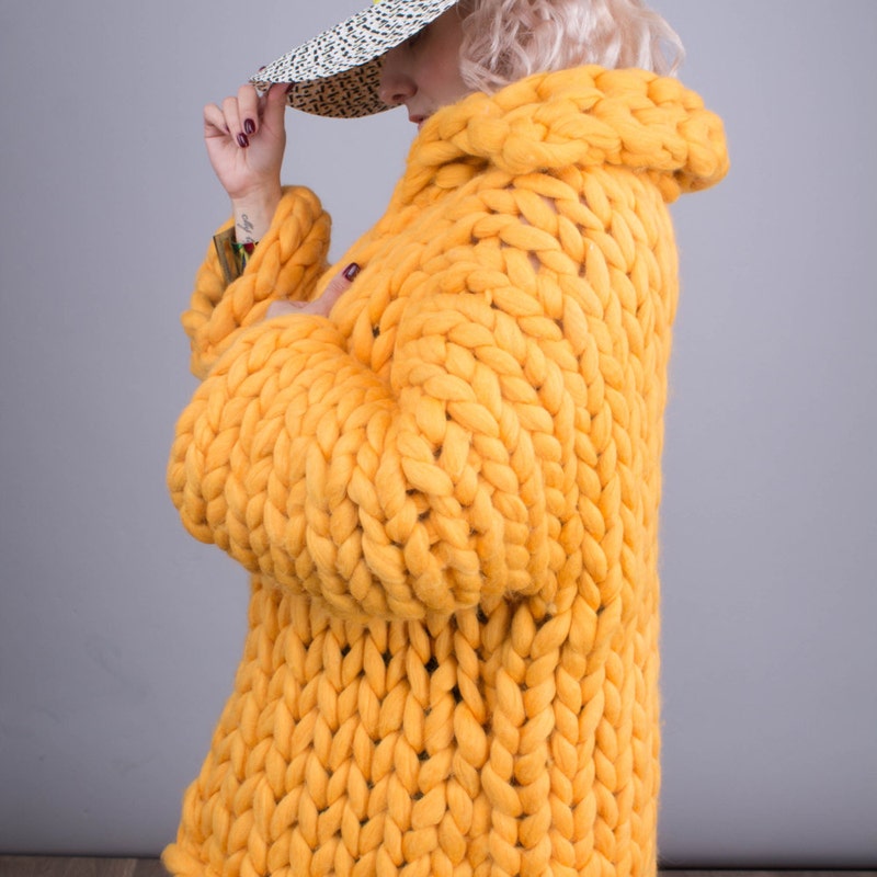 Hand Knit Jacket - Etsy