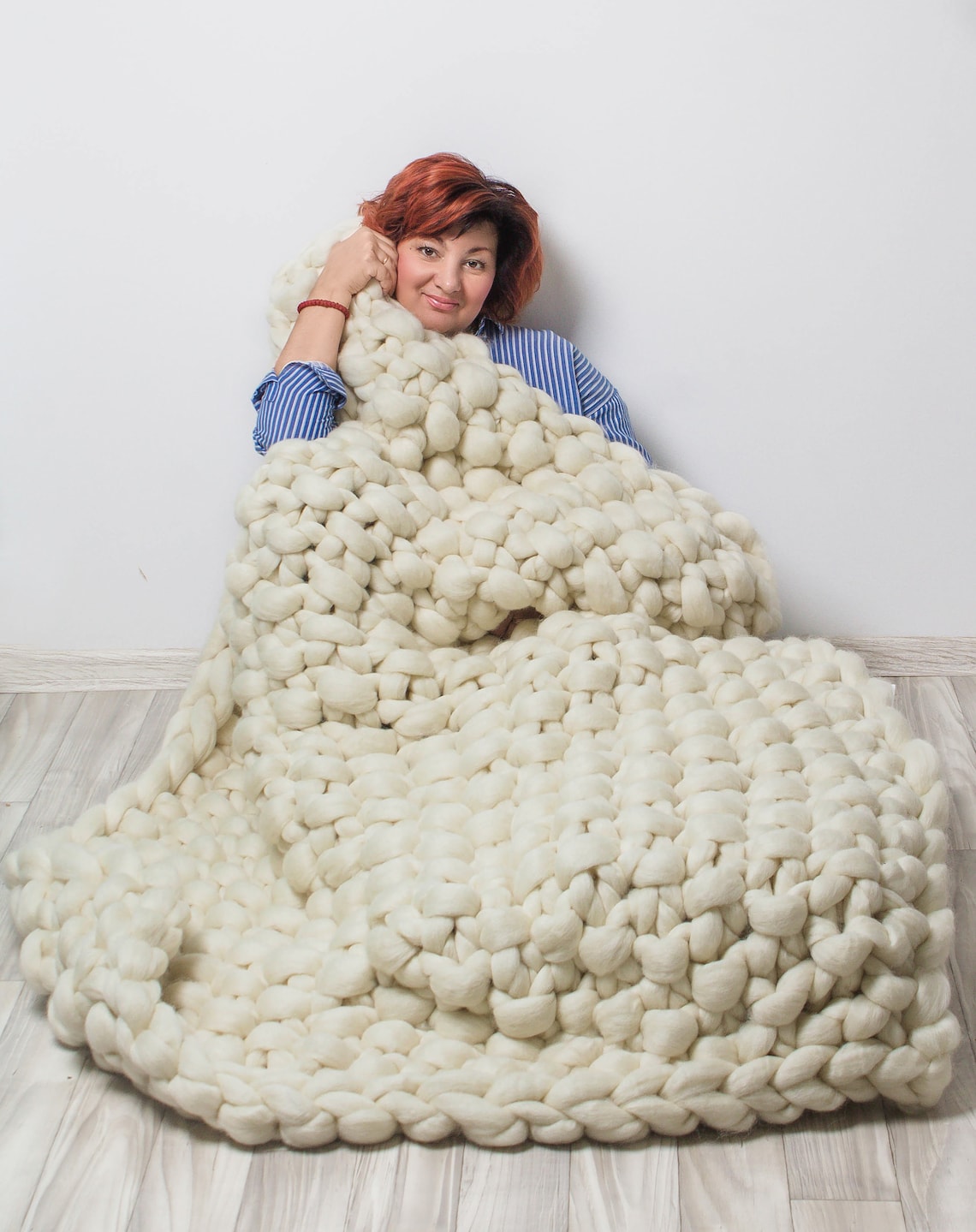 Chunky Knit Blanket Super Chunky Knit Blanket Blanket | Etsy