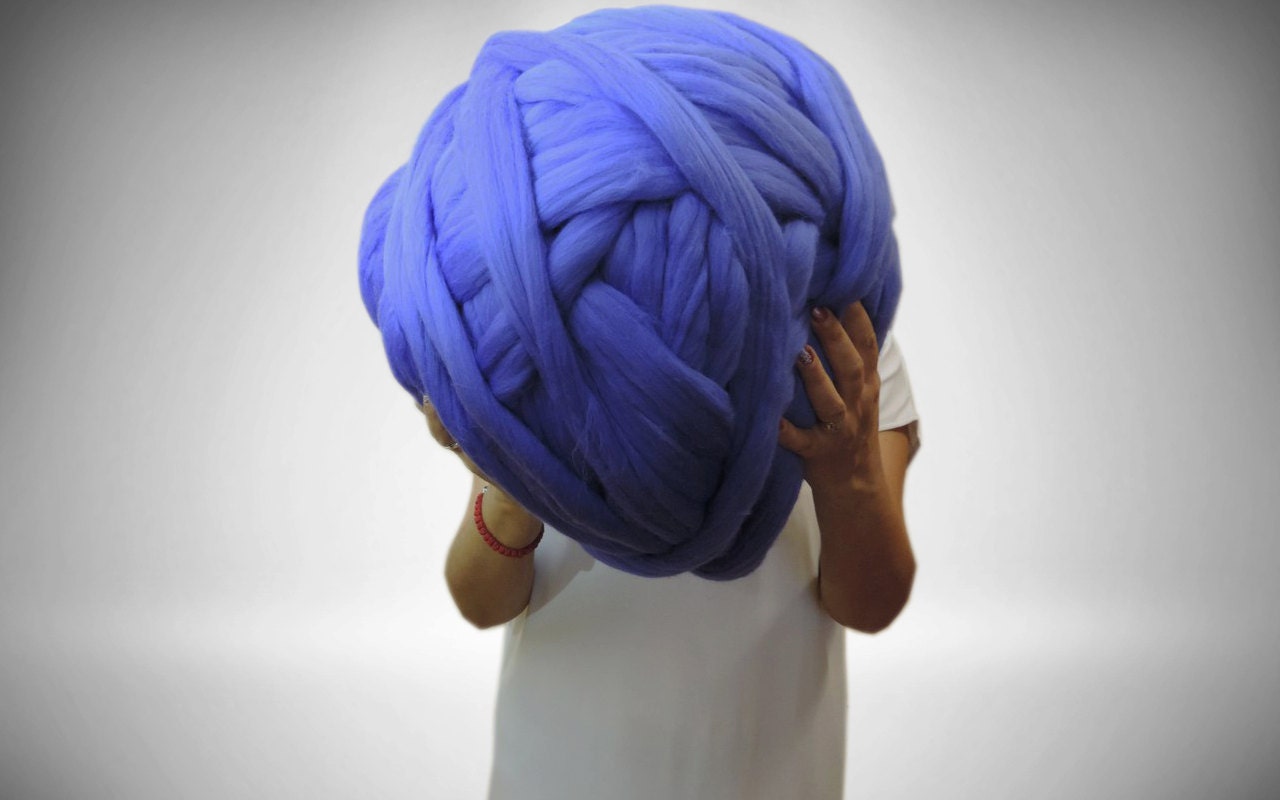 Merino Wool, Chunky Yarn, Roving, Arm Knitting, Wool Yarn, Super Chunky ...