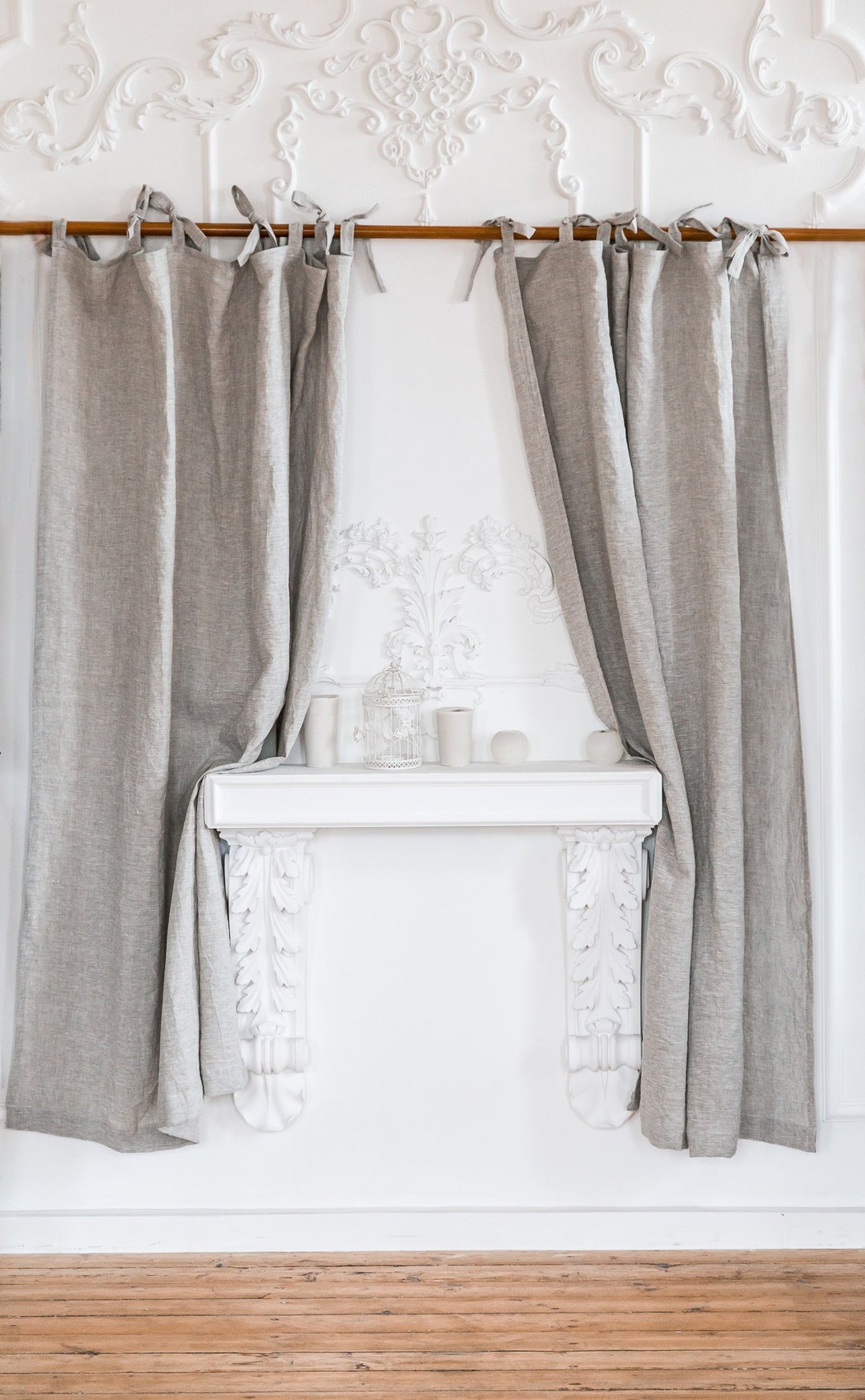 Stone Washed Linen Curtains, Linen Curtains, Natural Colors Linen ...