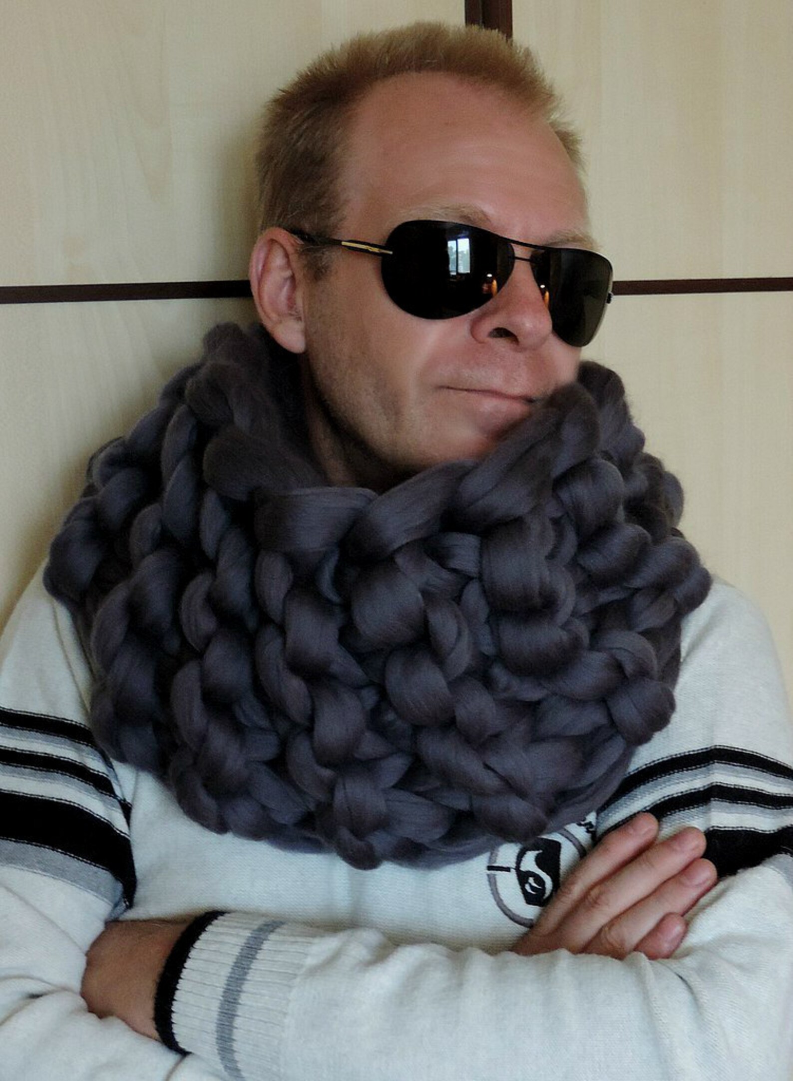 Chunky Men Scarf Scarf Men Chunky scarf for men Men's | Etsy