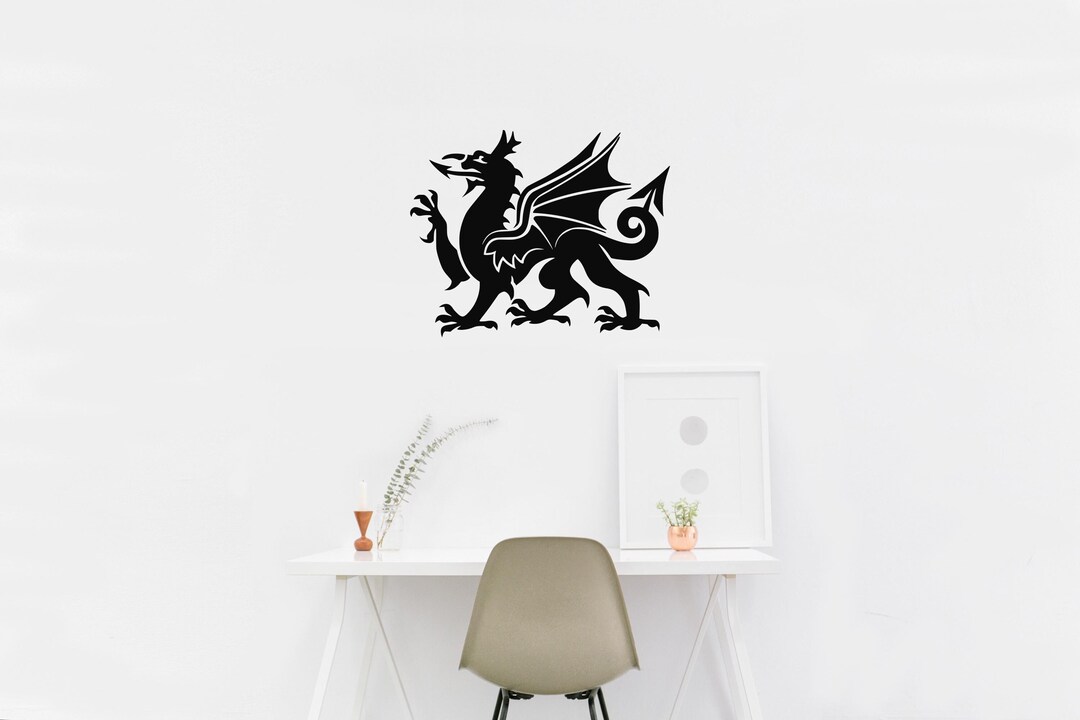Welsh Dragon Sticker Wales Flag Vinyl Decal Graphic Cymru Ddraig Goch ...