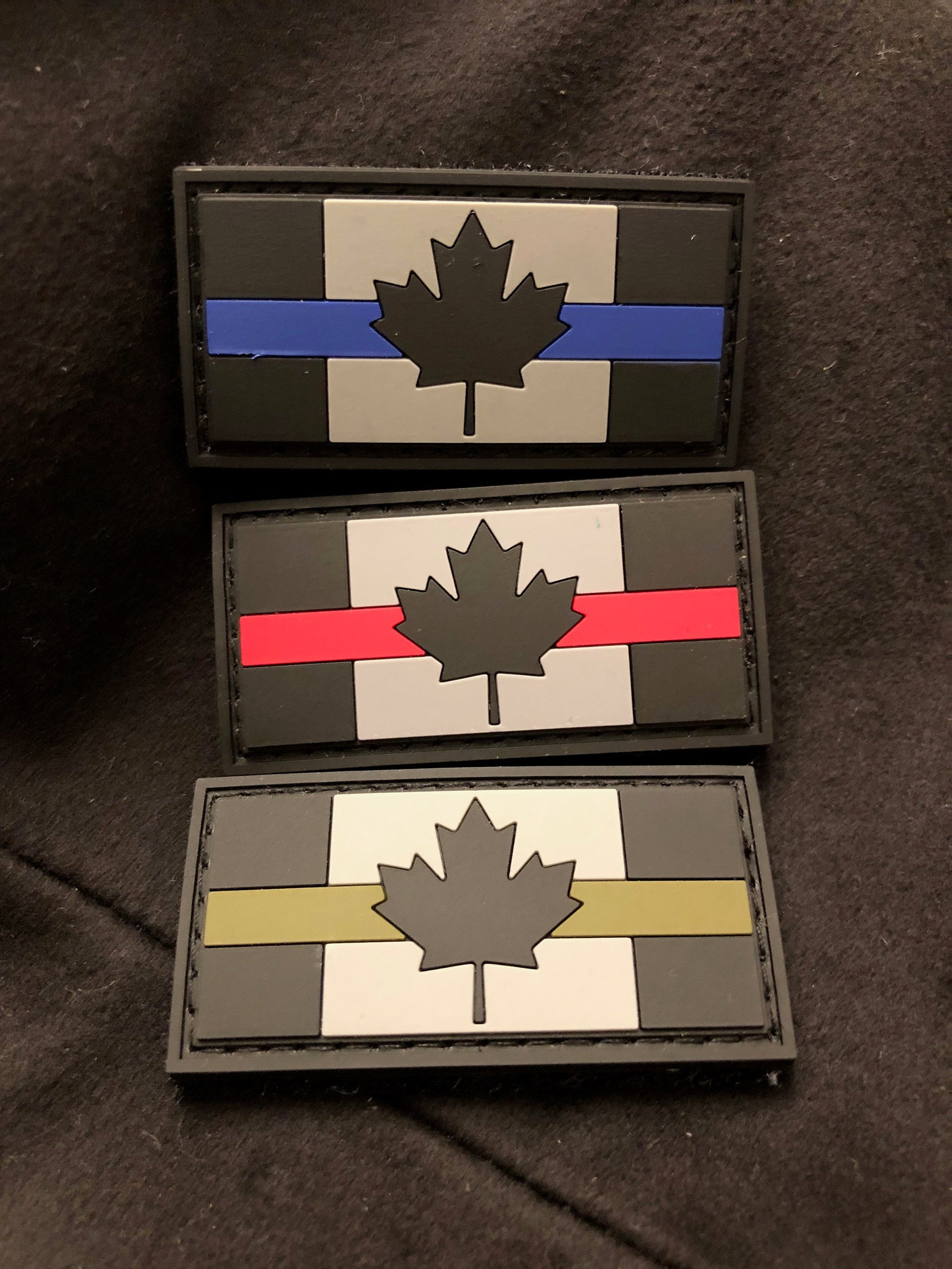 Thin Line Canadian Flag Morale Patch Available in Thin Blue Line, Thin ...