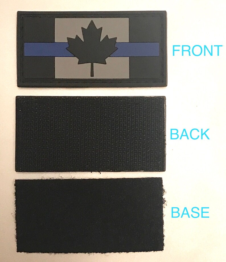 Thin Line Canadian Flag Morale Patch Available in Thin Blue Line, Thin Red Line and Thin Green ...