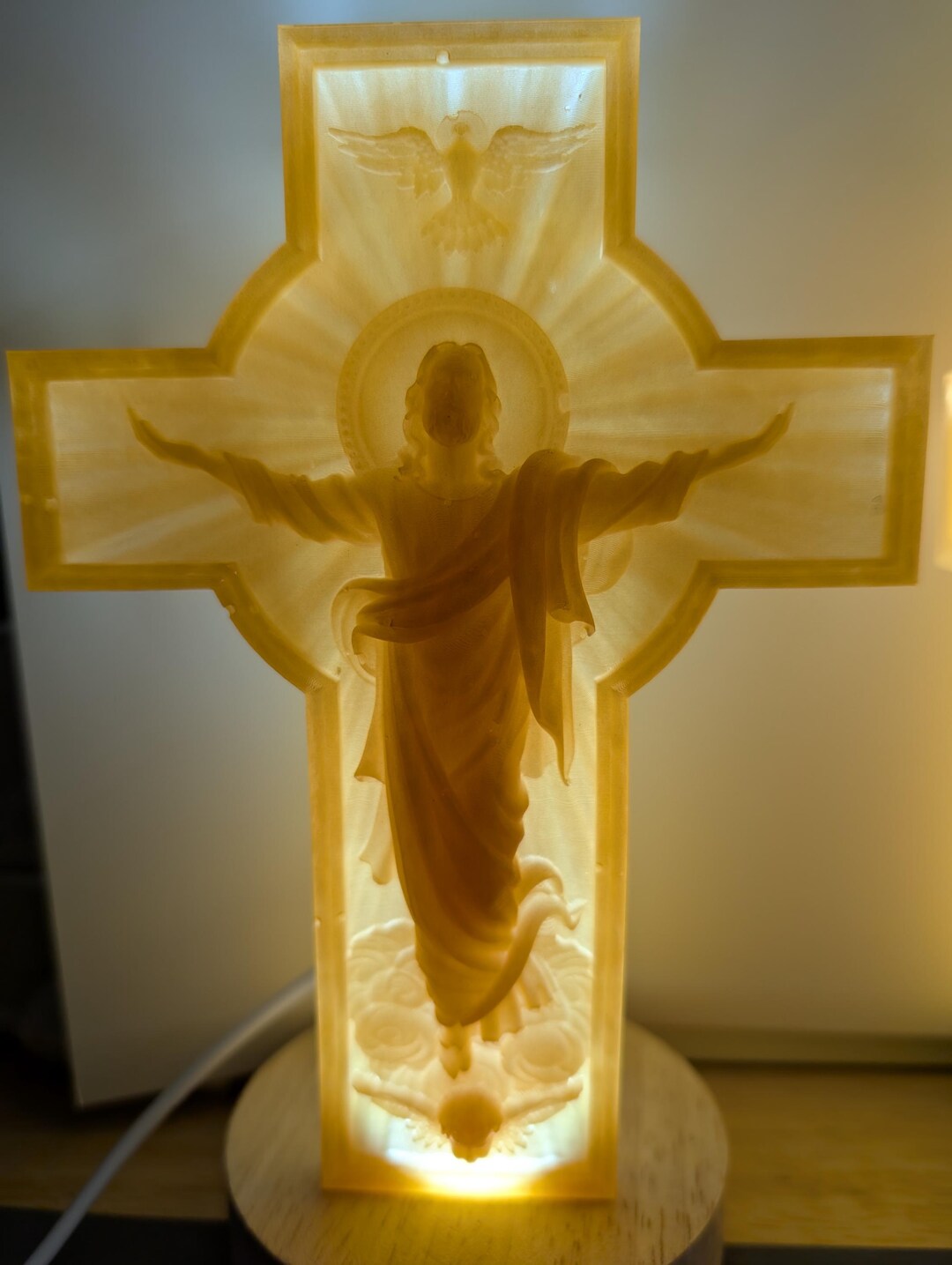 Cross With Jesus With Robe Hands Stretched - Etsy