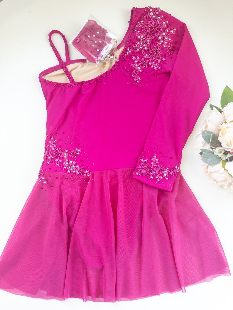 Hot Pink Ice Skating Dress - Etsy