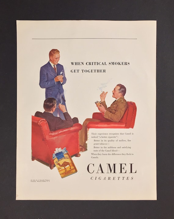 Camel Cigarettes Magazine Ads