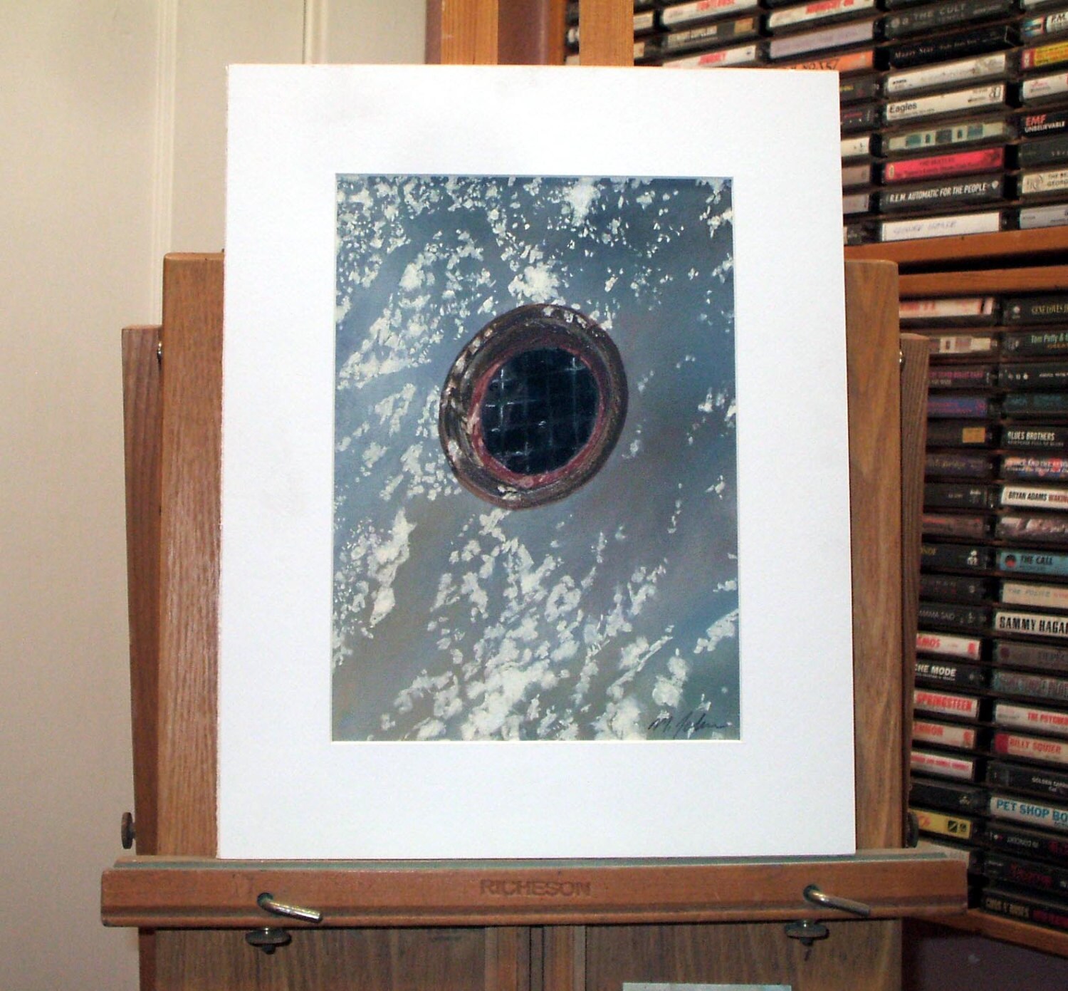 Shady Window - Small Original Pastel Painting California Spanish Misson ...