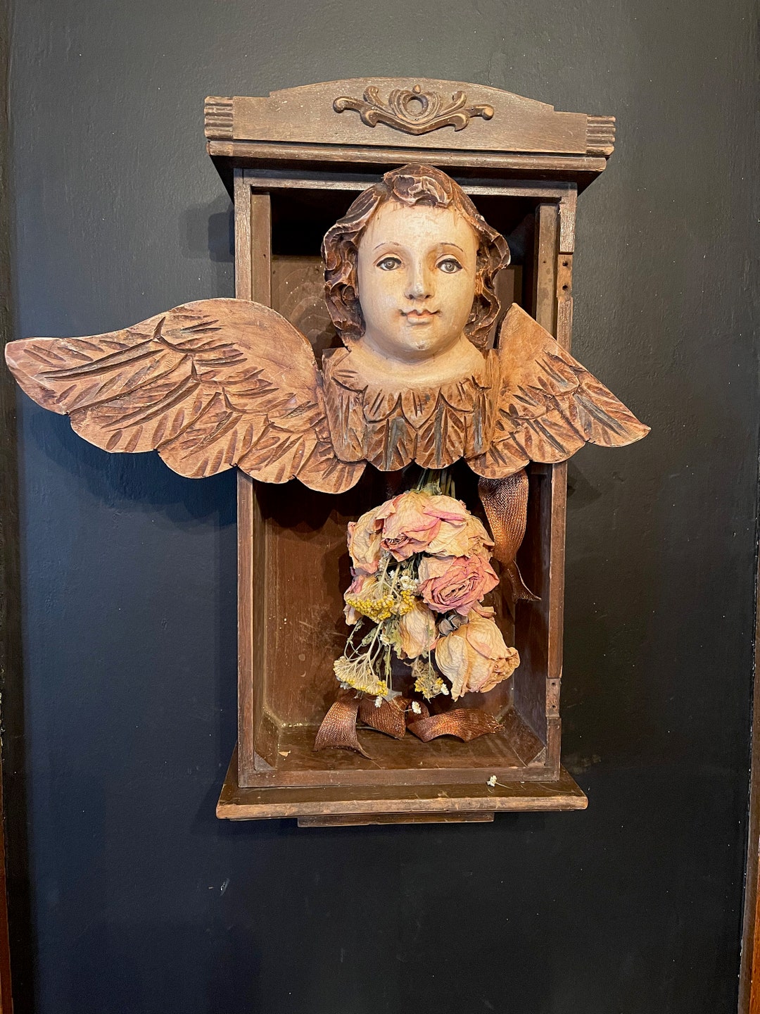 Shadow Box Art "broken Wing-angel Art," - Etsy