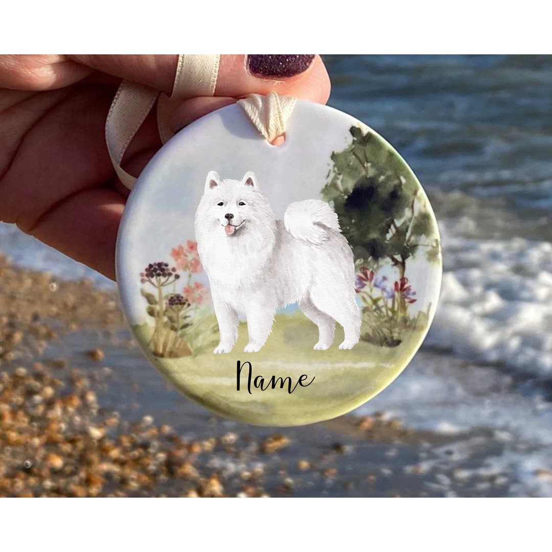 Personalised Samoyed Gift, Samoyed Personalised Decoration, Samoye ...