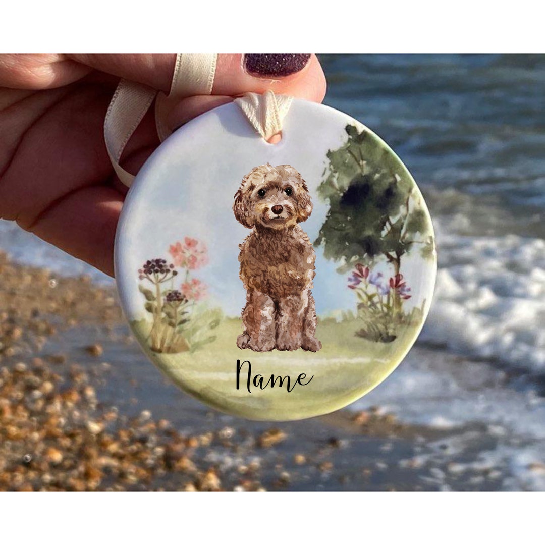 Personalised Cockapoo Ceramic, Dog Decoration, Dog Gift, Dog Gift ...