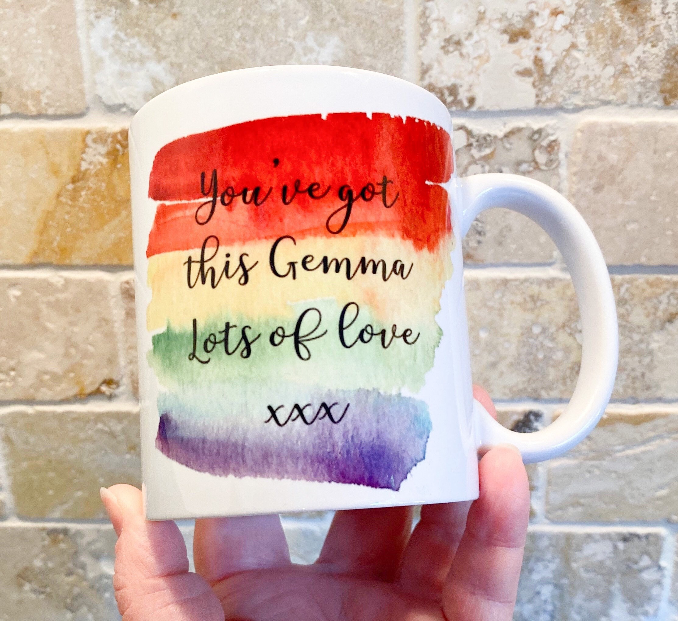 Friendship Gift Rainbow Mug Friends Mug Rainbow Mug | Etsy