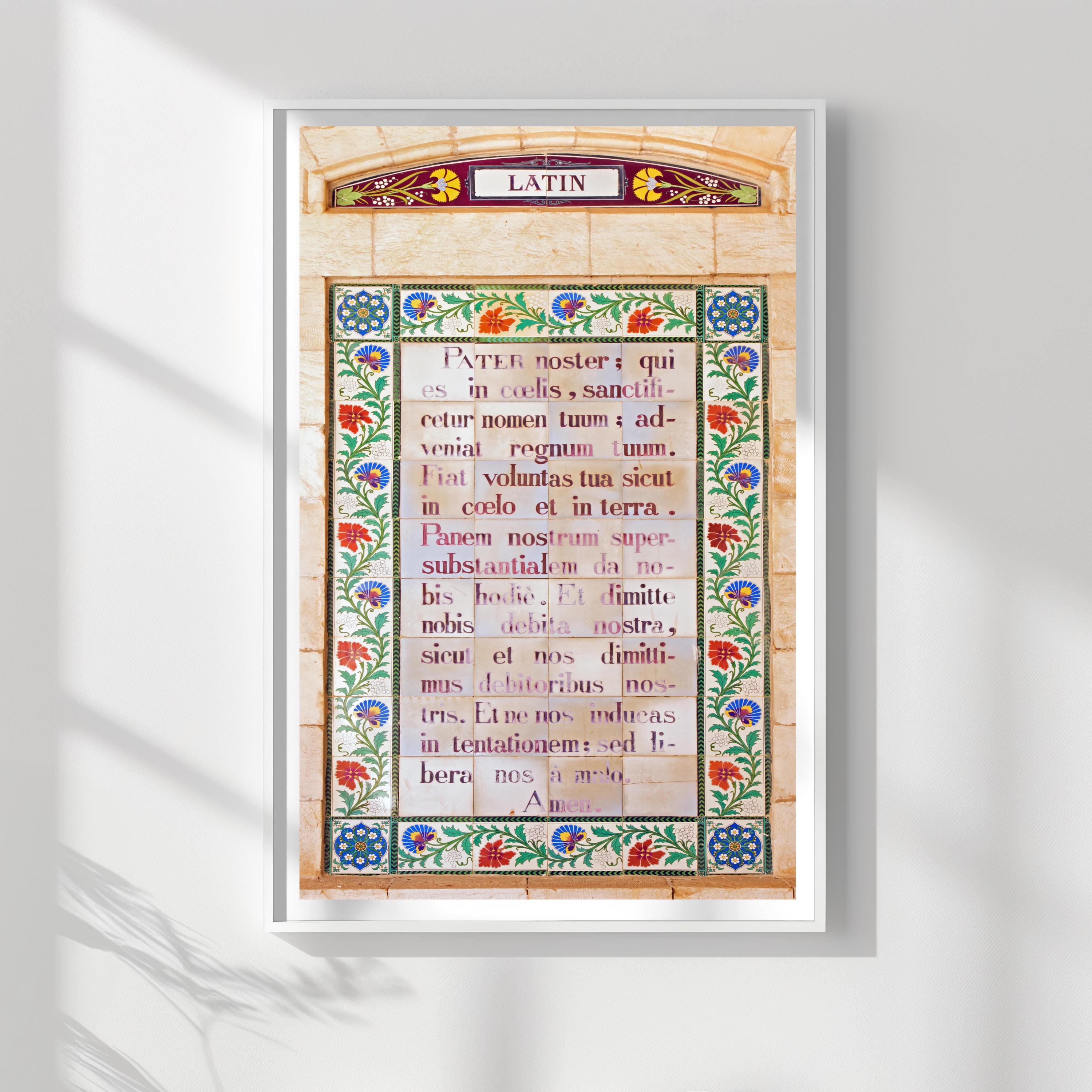 The Latin Lord's Prayer, Atrium of Church, Pater Noster on Mount of ...