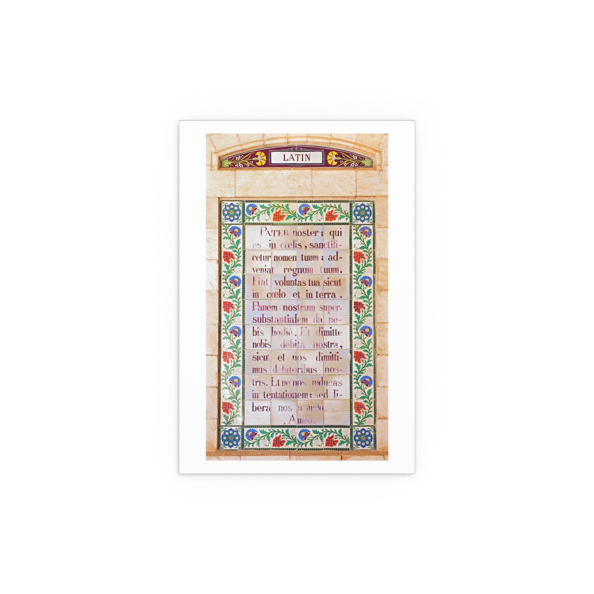 The Latin Lord's Prayer, Atrium of Church, Pater Noster on Mount of ...