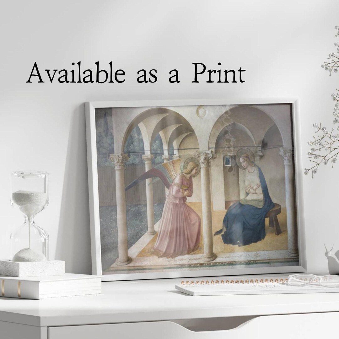 Annunciation, Fra Angelico, Virgin Mary Printm,angel Gabriel Visit to ...