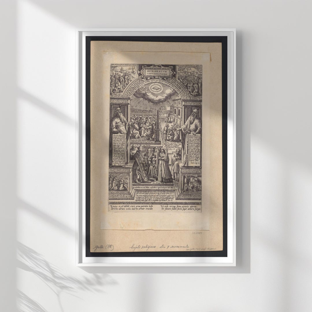 Confirmation Poster, Catholic Sacrament Art, Christian Gift, Holy ...