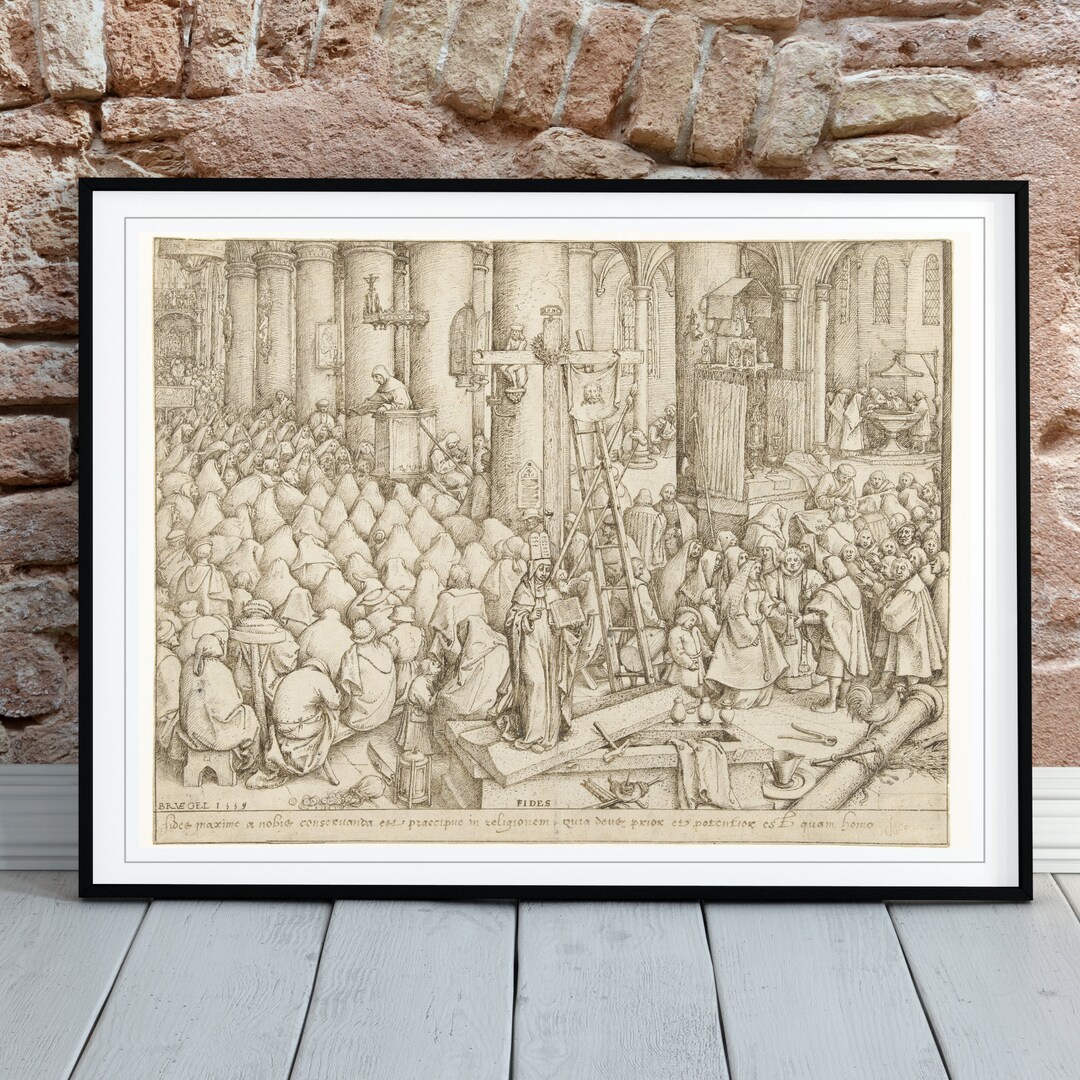 Faith Fides, Pieter Bruegel, Holy Eucharist, Christ Sacrifice, Chalice ...