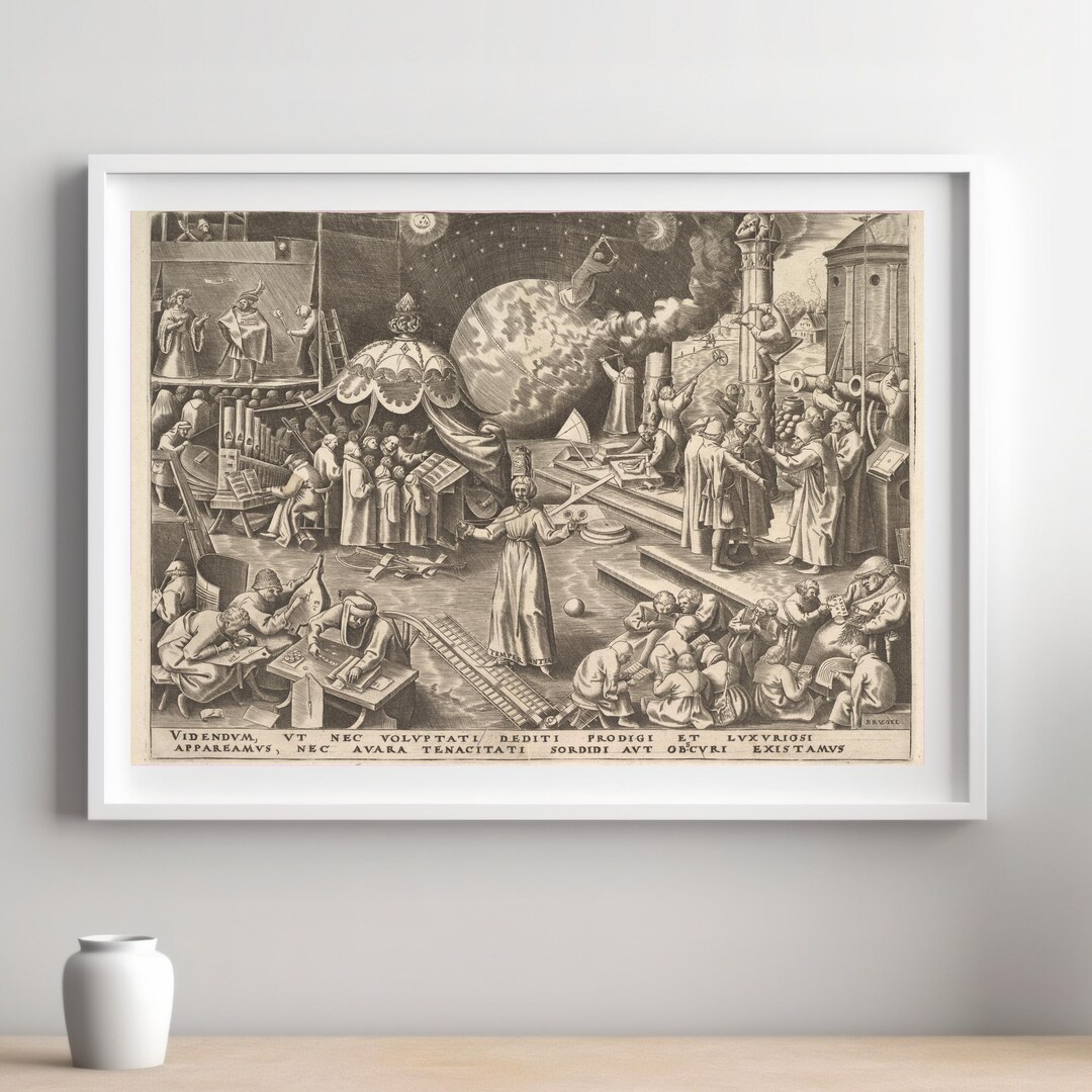 Temperance Virtue Christian Poster, Catholic Home Wall Art ...