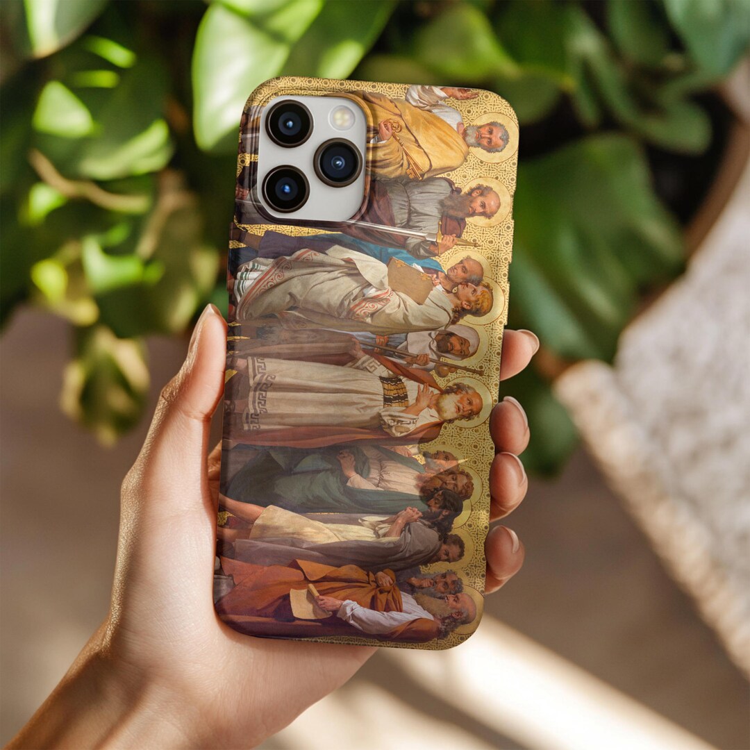 Fresco of Twelve Apostles, Traditional Religious Phone Case Gifts ...
