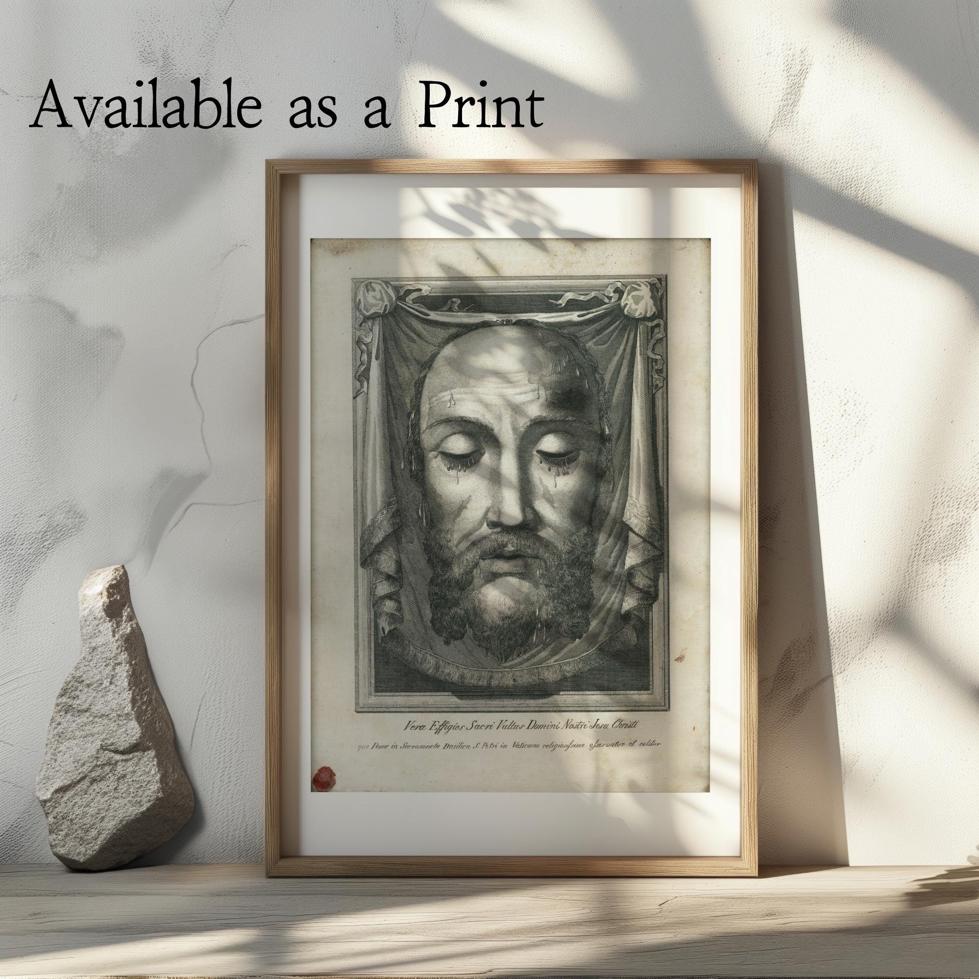Holy Face of Jesus Christ Print Art, Jesus Christ Picture Print ...