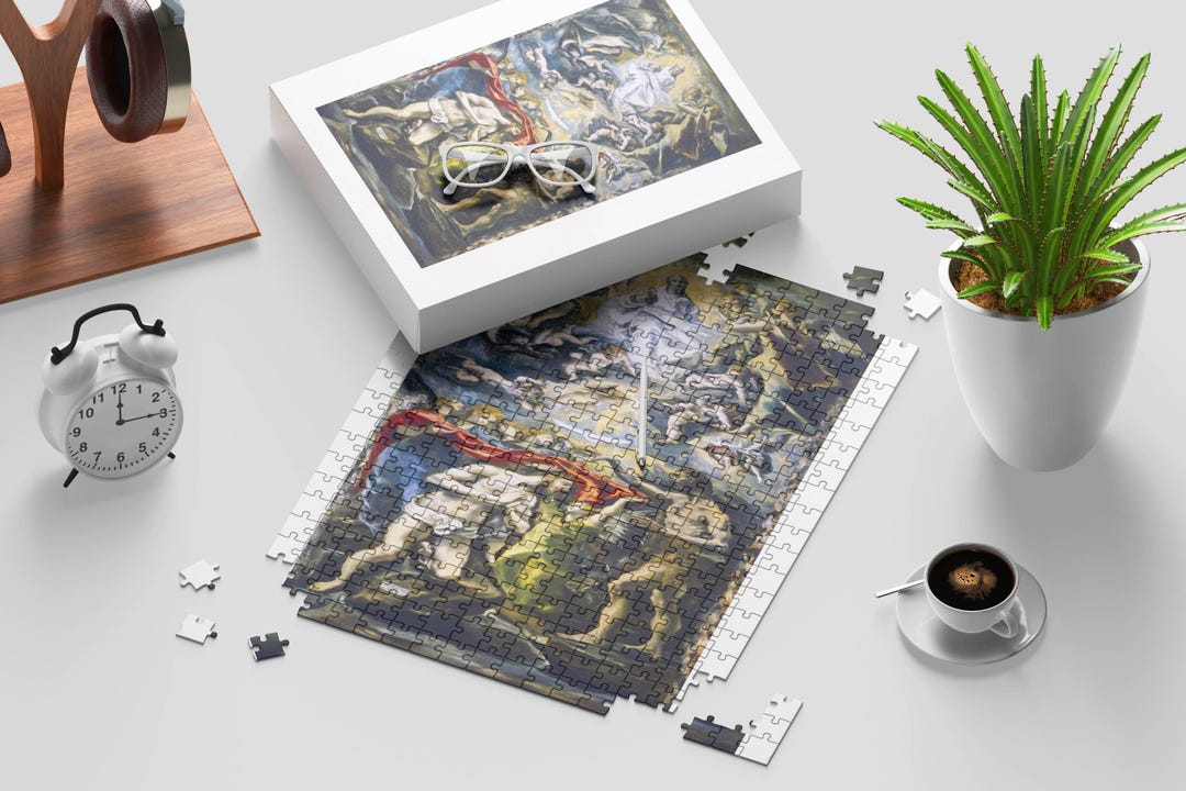 El Greco Baptism of Christ Puzzle, Catholic Art Jigsaw, Religious ...