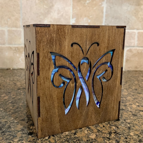 Butterfly Tissue Box - Etsy