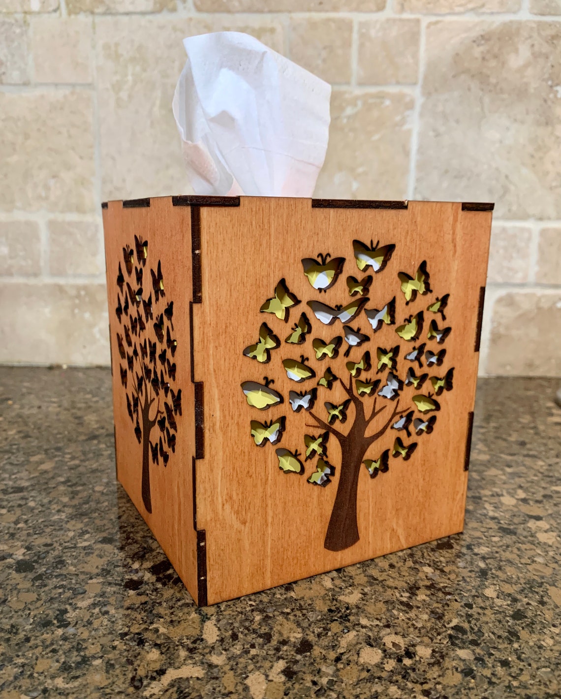 Butterfly Tree Tissue Box Cover - Etsy