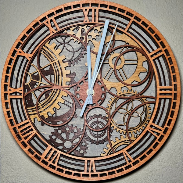 Steampunk Wall Clock - Etsy