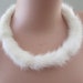 White Mink Fur Necklace - Etsy