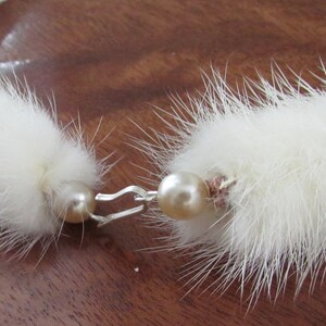 White Mink Fur Necklace - Etsy