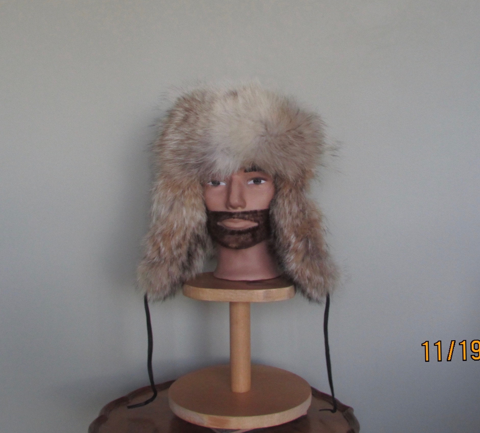 Coyote Fur Trapper Hat