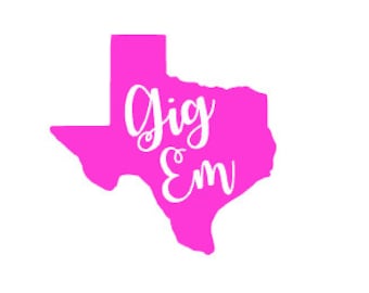 Gig em aggies | Etsy