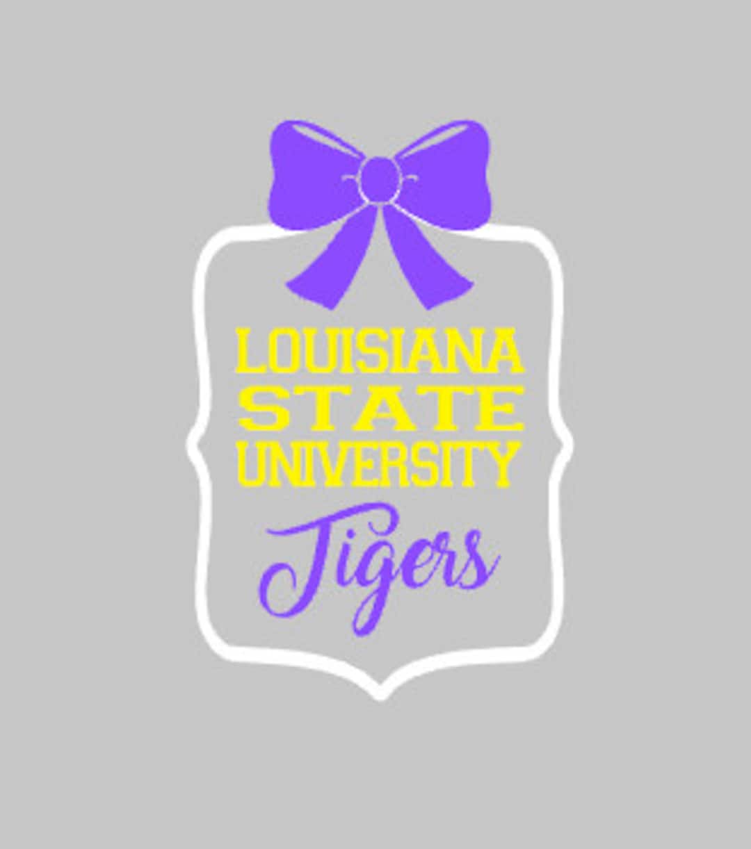 LSU Tigers Decal - Etsy