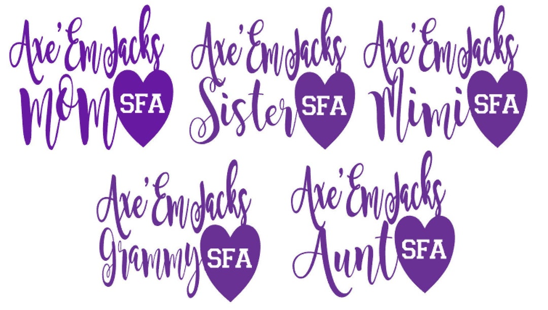 Axe'em Jacks Family Decals - Etsy