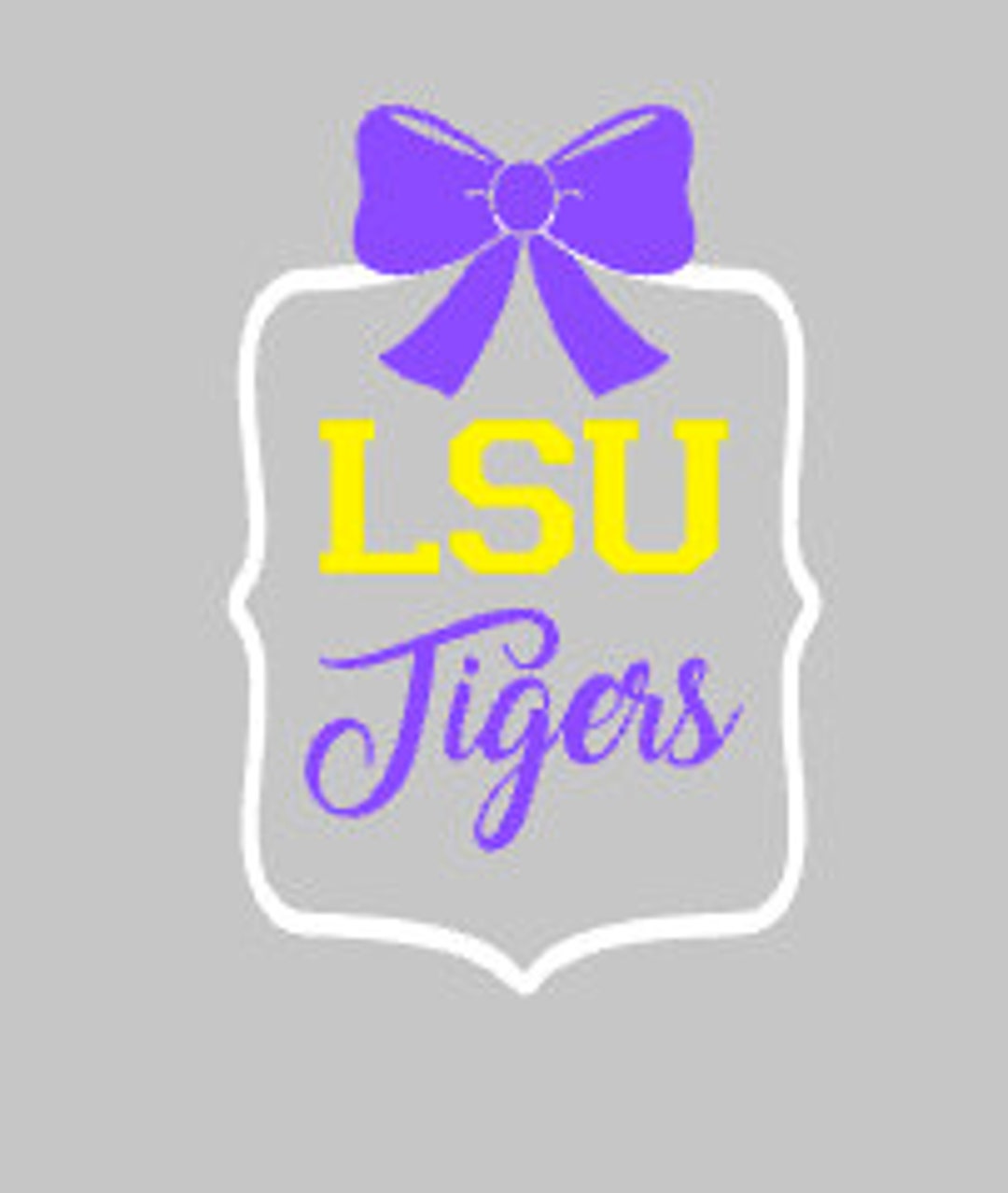 LSU Tigers Decal - Etsy