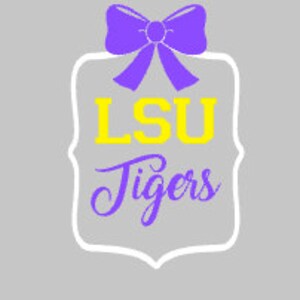 LSU Tigers Decal - Etsy