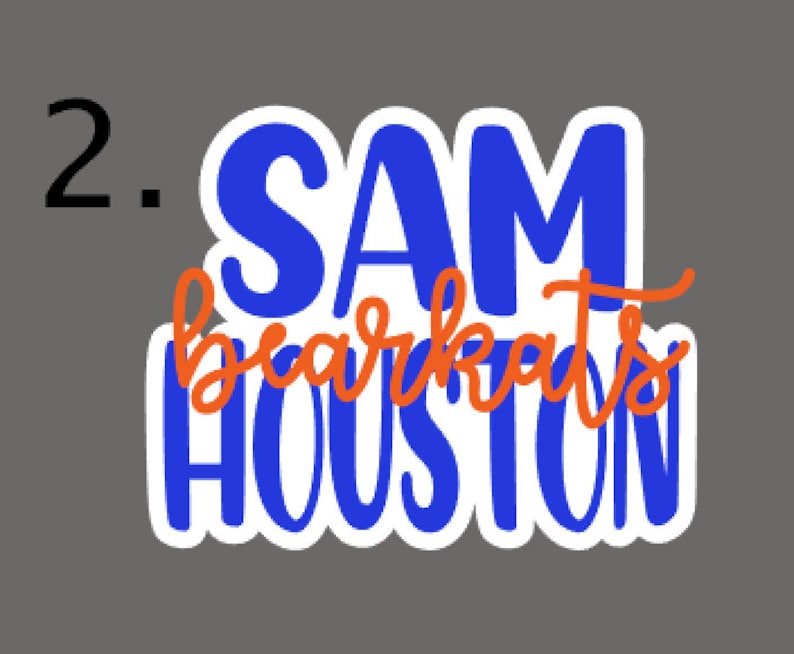 Sam Houston Bearkats Decal - Etsy