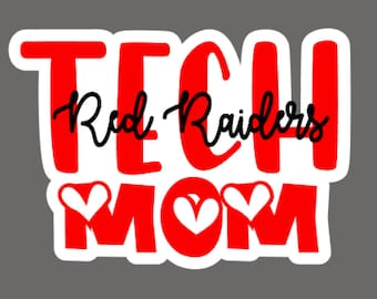 Texas Tech Red Raiders 12 Premium Vinyl Decal Licensed NCAA - Etsy