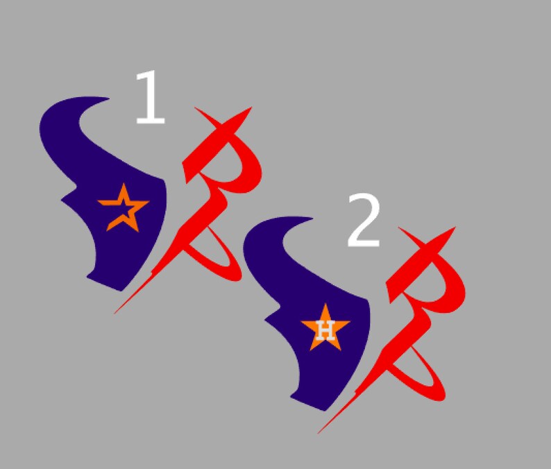 Texans Astros Rockets Decal - Etsy