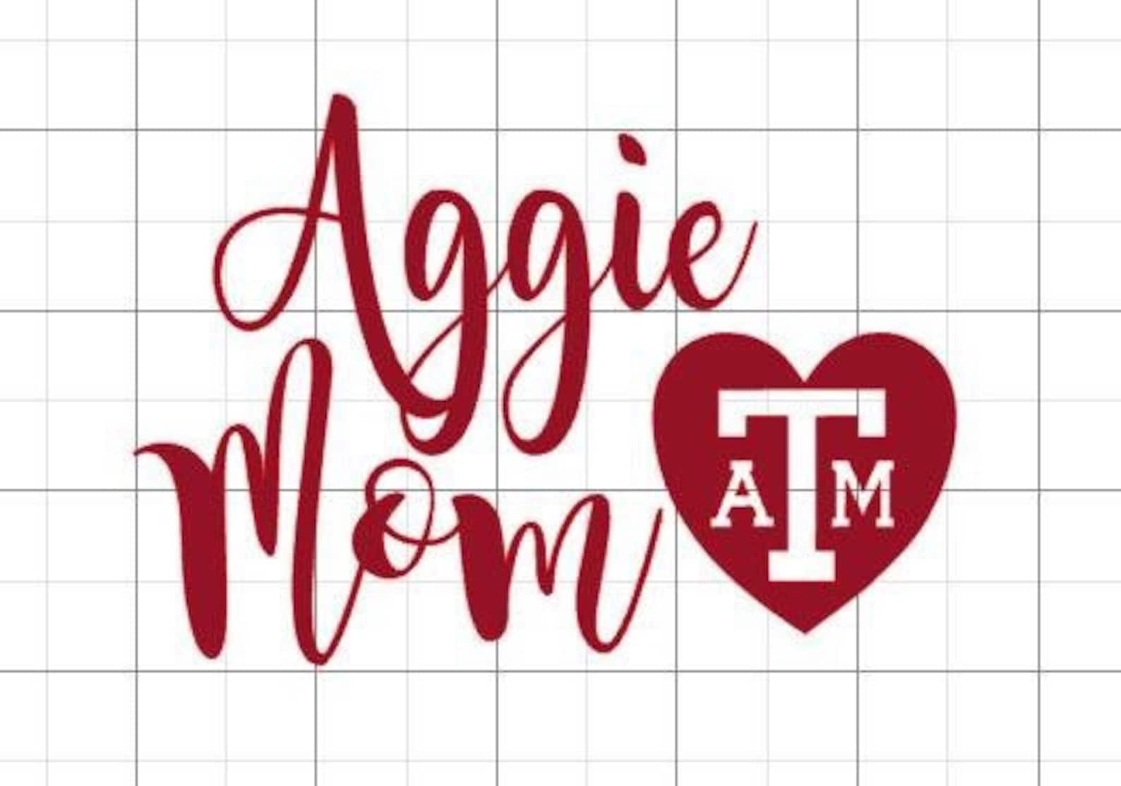 Aggie Mom Decal - Etsy