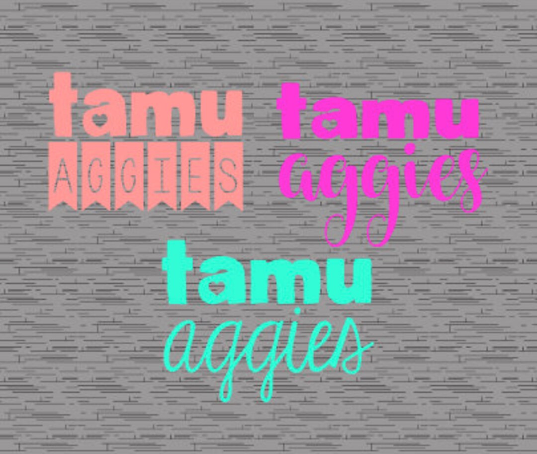 TAMU Aggies Banner Decal - Etsy