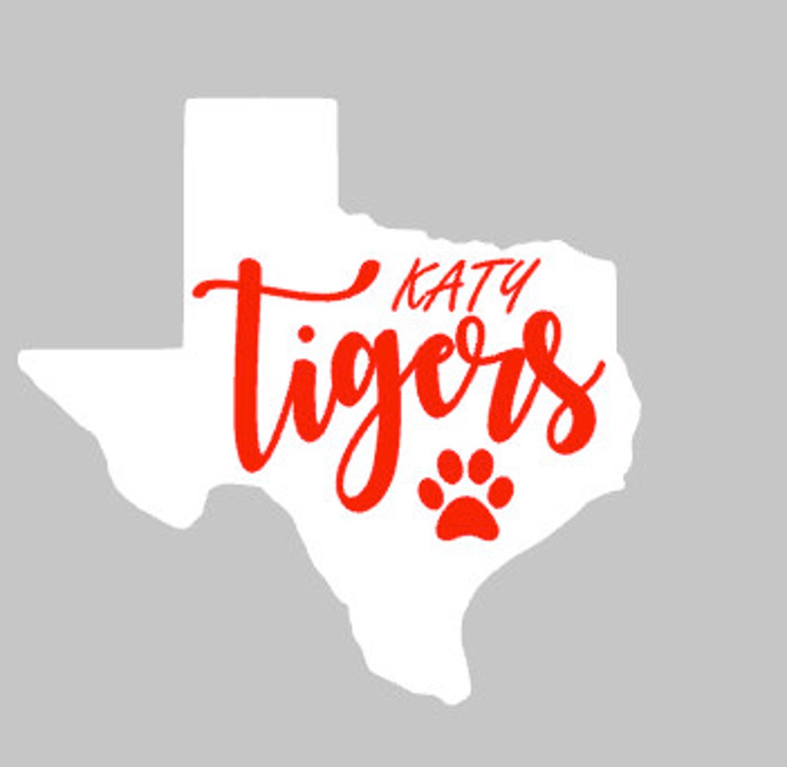 Katy Tigers decal | Etsy