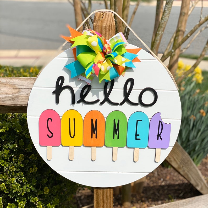 Hello Summer Door Hanger Shiplap Door Hanger 3D Front Door - Etsy Hello Summer Door Hanger Shiplap Door Hanger 3D Front Door - Etsy
