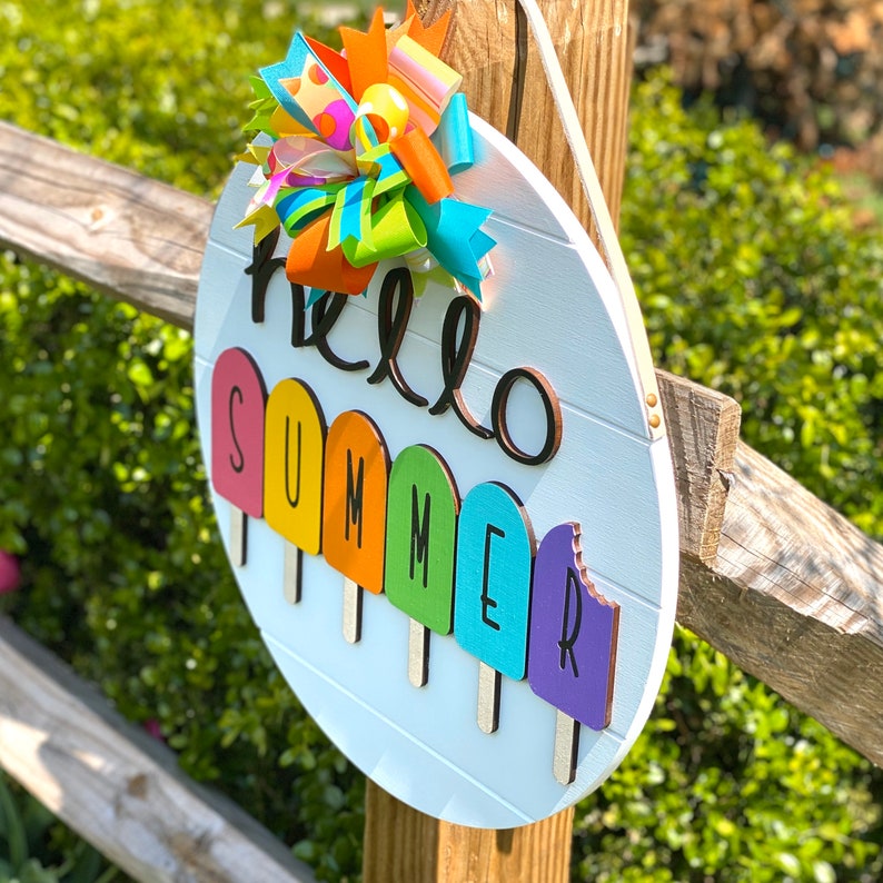 Hello Summer Door Hanger Shiplap Door Hanger 3D Front Door - Etsy Hello Summer Door Hanger Shiplap Door Hanger 3D Front Door - Etsy